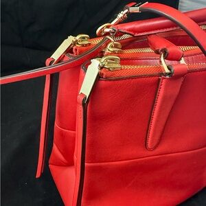 Coach | Bags | Coach Borough Handbag 3348 Color Vermillion | Poshmark